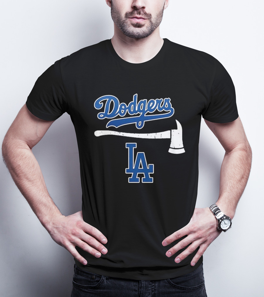 Dodgers Firefighter Axe LA Dodgers T-Shirt