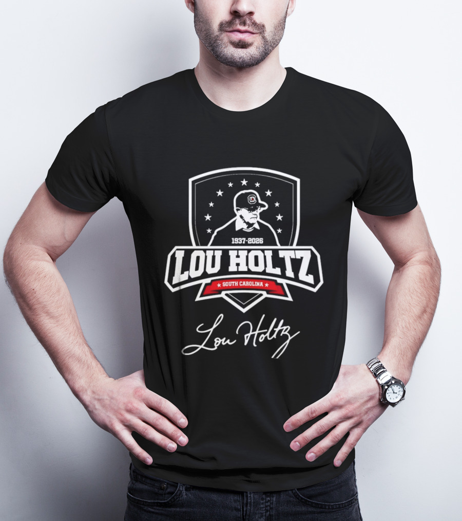 Lou Holtz South Carolina Gamecocks 1937 2026 Football Legacy T-Shirt