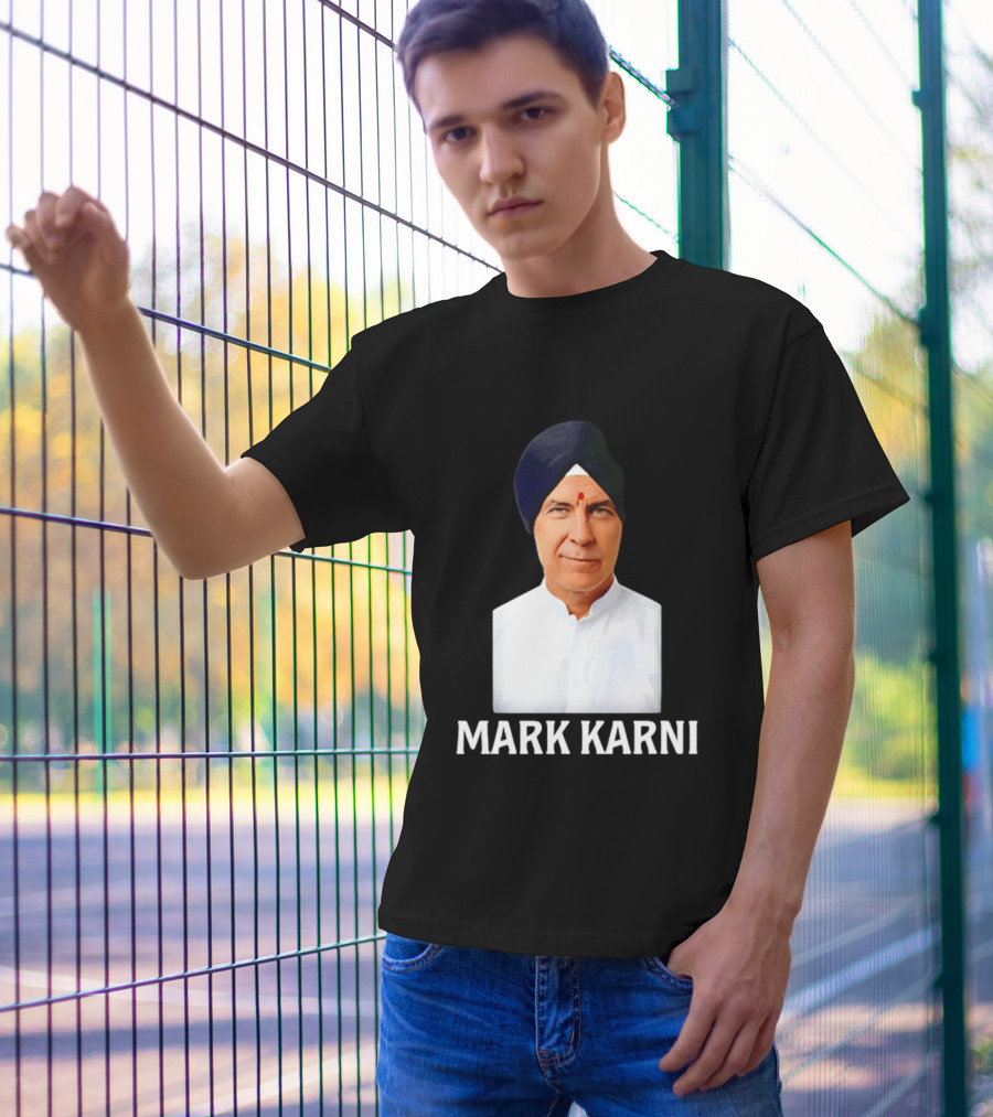 Mark Carney Turban Portrait Mark Karni T-Shirt