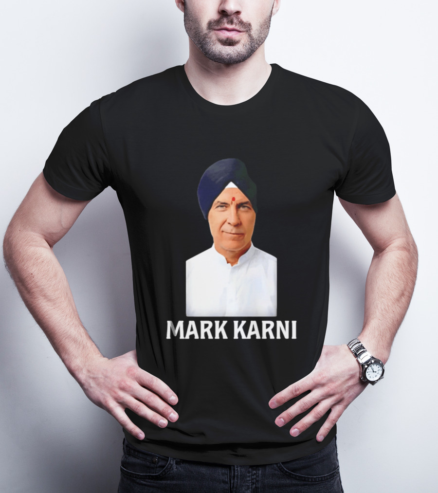 Mark Carney Turban Portrait Mark Karni T-Shirt