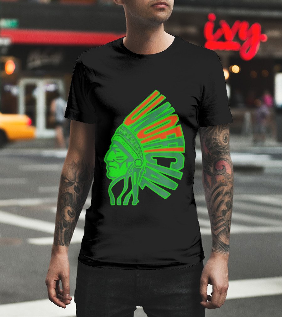 Illinois Fighting Illini Unofficial St. Patrick's Day Chief Illiniwek T-Shirt