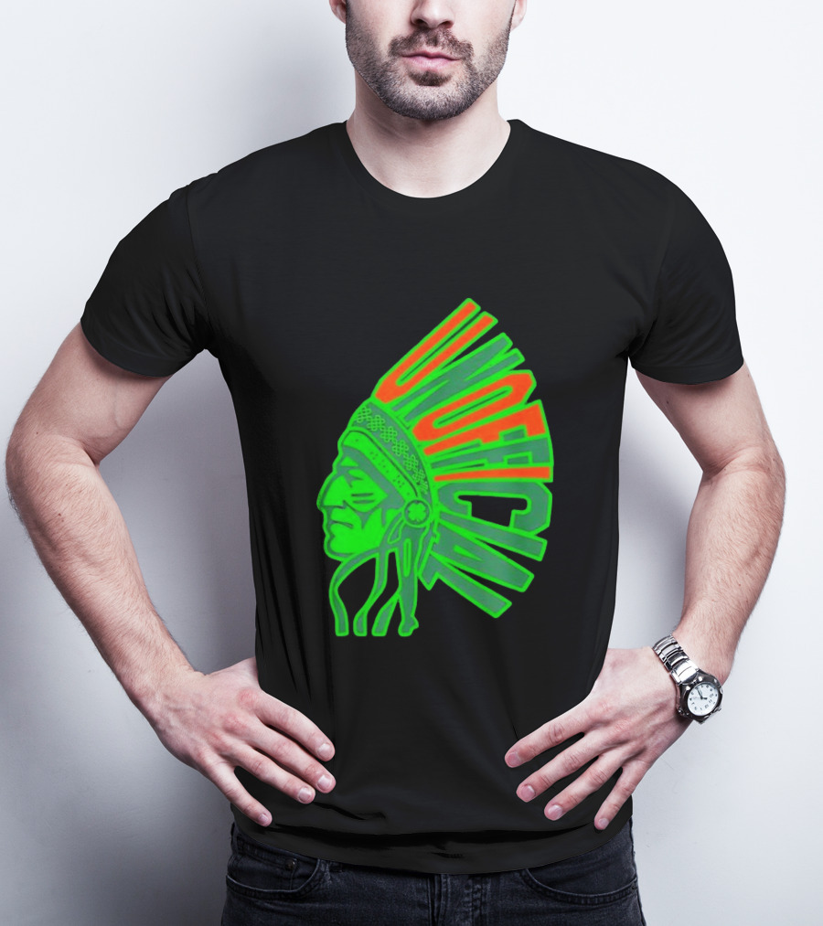 Illinois Fighting Illini Unofficial St. Patrick's Day Chief Illiniwek T-Shirt