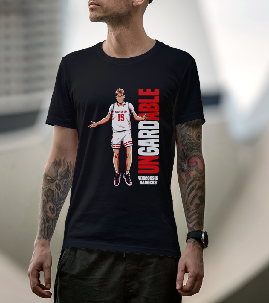 Isaac Gard Wisconsin Badgers Ungardable Basketball Player 15 T-Shirt