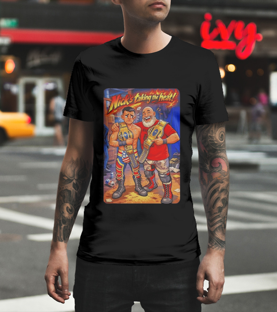 Nick's Taking The Heat Wrestling Champions Fire T-Shirt