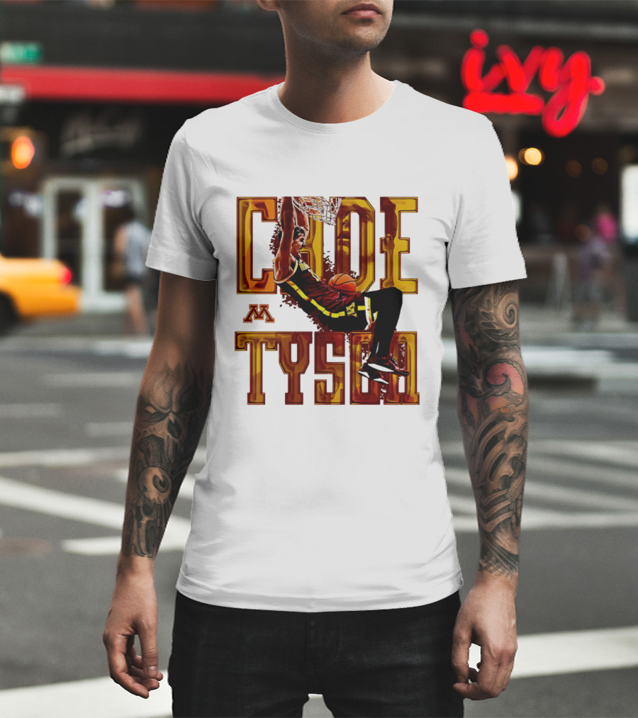 Cade Tyson Minnesota Basketball Dunk NCAA 2026 T-Shirt