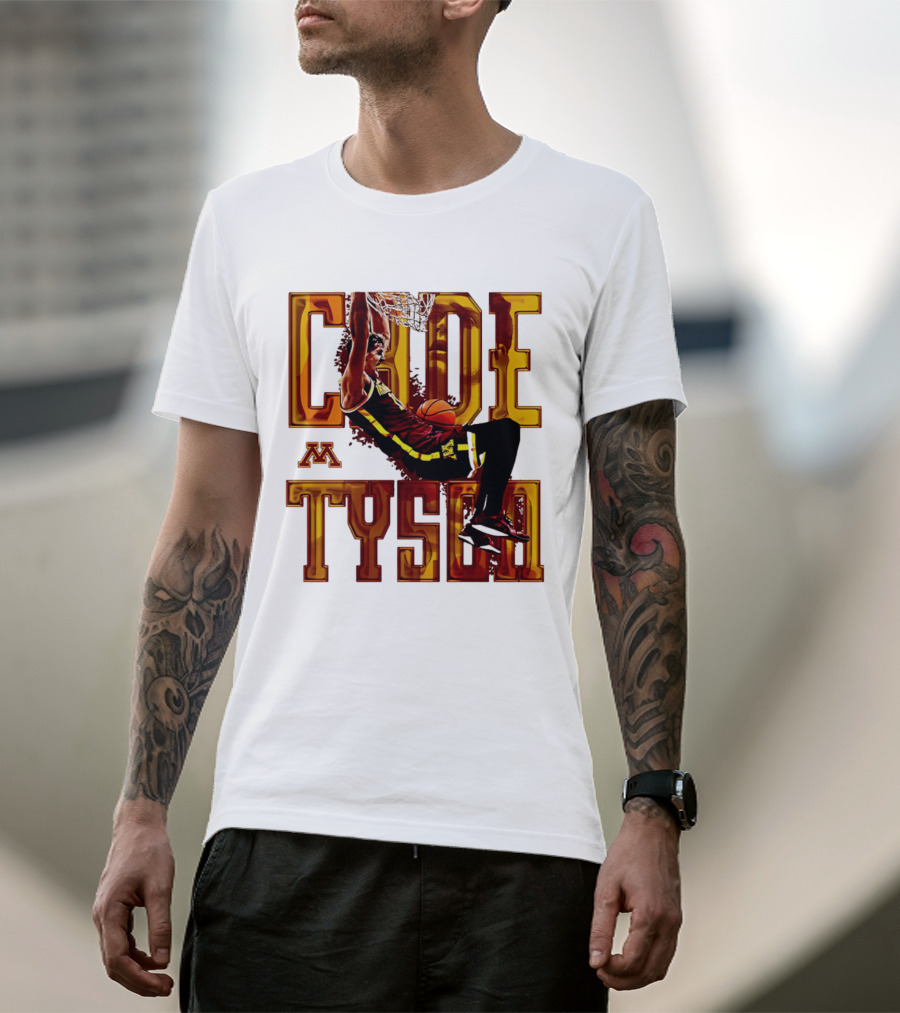 Cade Tyson Minnesota Basketball Dunk NCAA 2026 T-Shirt
