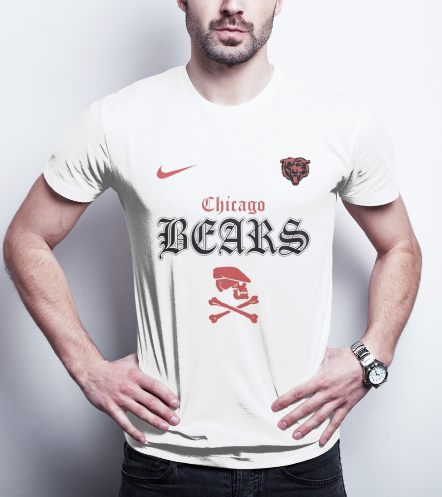Nike Chicago Bears Dropkick Murphys Skull T-Shirt