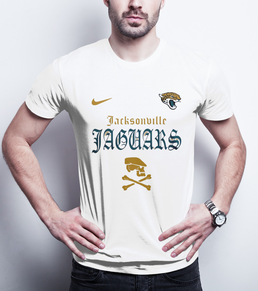 Jacksonville Jaguars Nike Dropkick Murphys Skull T-Shirt
