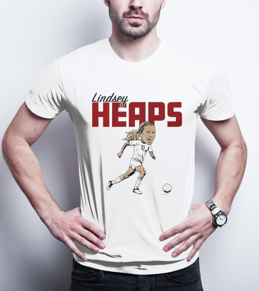 Lindsey Heaps Soccer Caricature USA Player T-Shirt