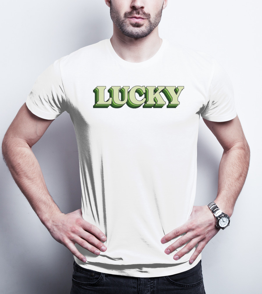 Lucky St Patrick's Day Green Gradient 3D T-Shirt