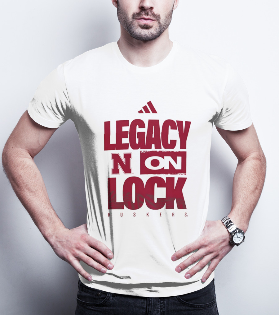 Nebraska Cornhuskers Legacy N On Lock Huskers T-Shirt
