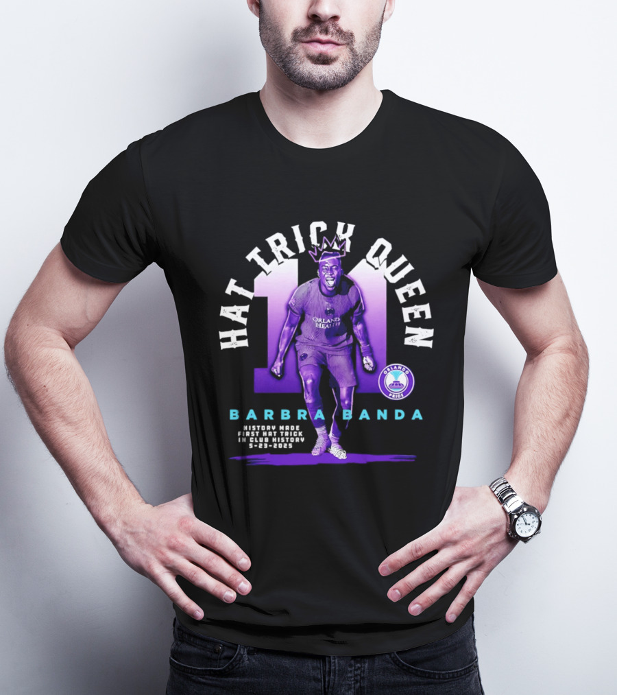 Barbra Banda Orlando Pride Hat Trick Queen Historic Goals Record Breaker 8 25 2023 T-Shirt