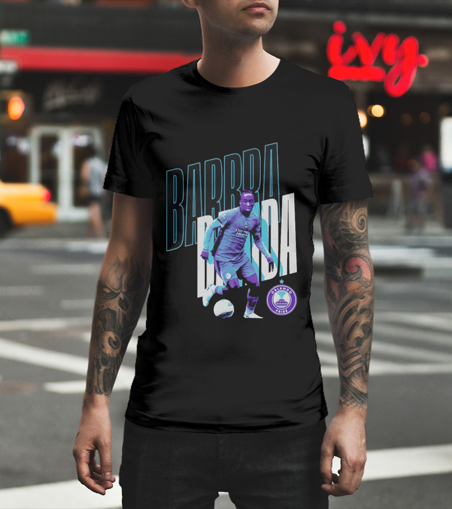 Barbra Banda Orlando Pride Soccer Player Action Pose T-Shirt