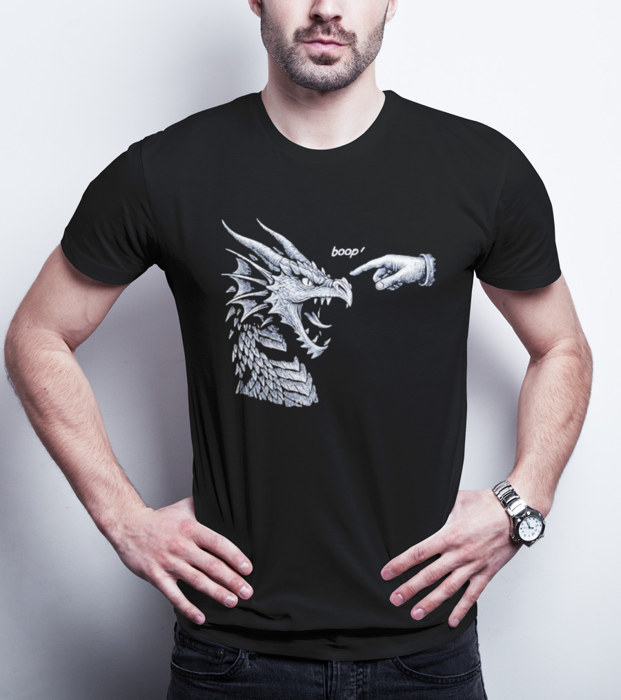 Boop Dragon With Pointing Finger T-Shirt