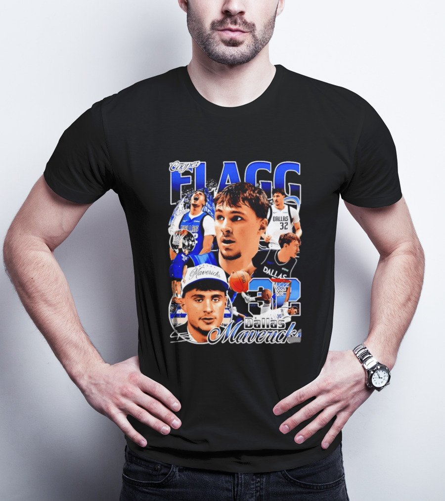Cooper Flagg Dallas Mavericks 32 Basketball Star T-Shirt