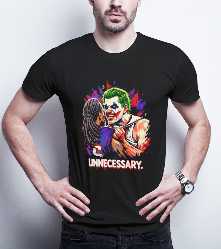 Unnecessary Joker Nikola Jokic Denver Nuggets Basketball Meme T-Shirt