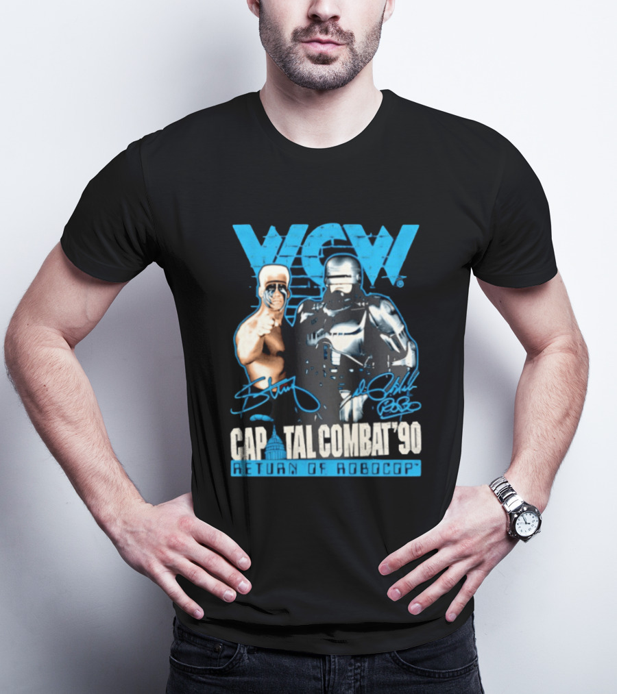 WCW Capital Combat 90 Return Of Robocop T-Shirt