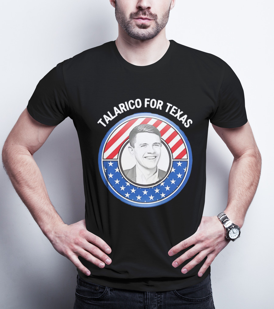 Talarico For Texas US Senator James Talarico '26 Stars Stripes Campaign T-Shirt