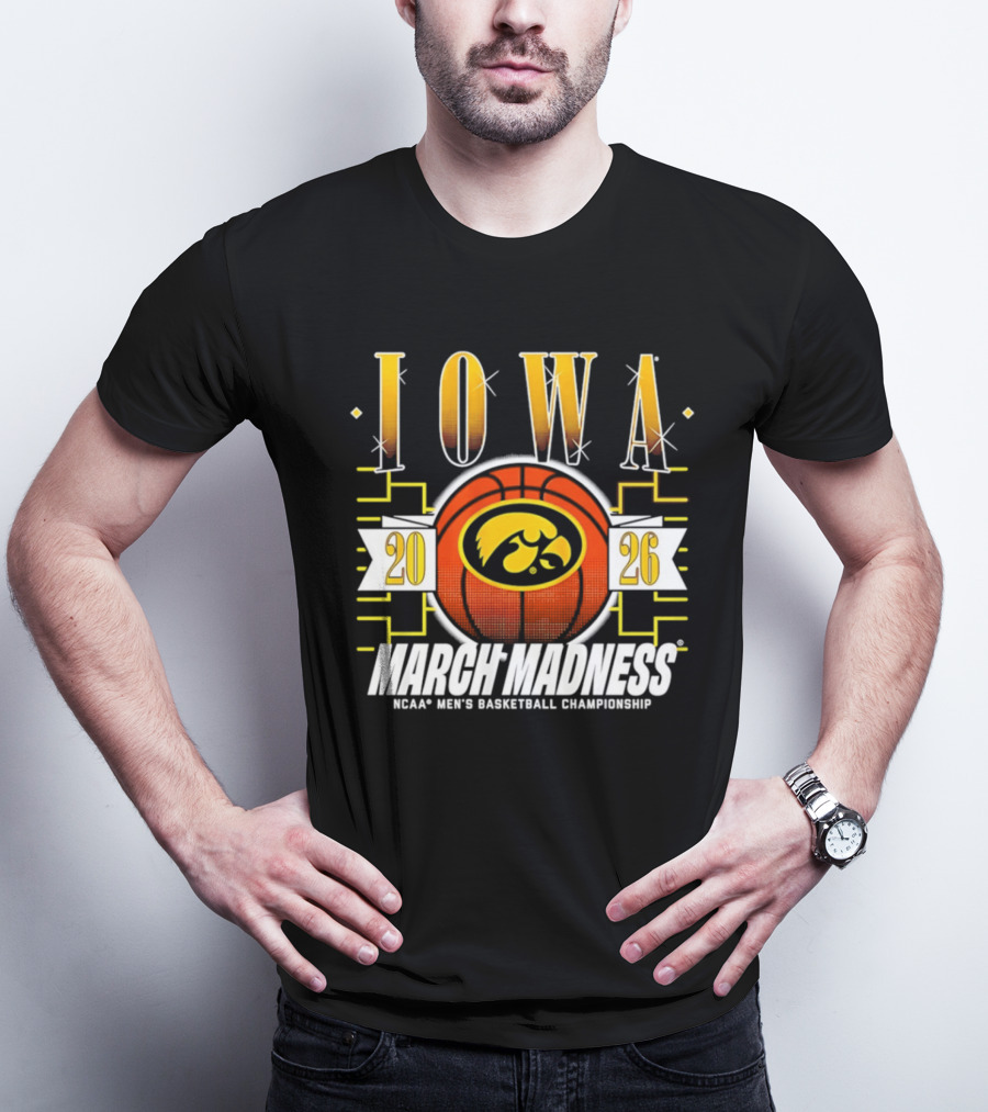 Iowa Hawkeyes 2026 NCAA Men's Basketball Championship March Madness T-Shirt