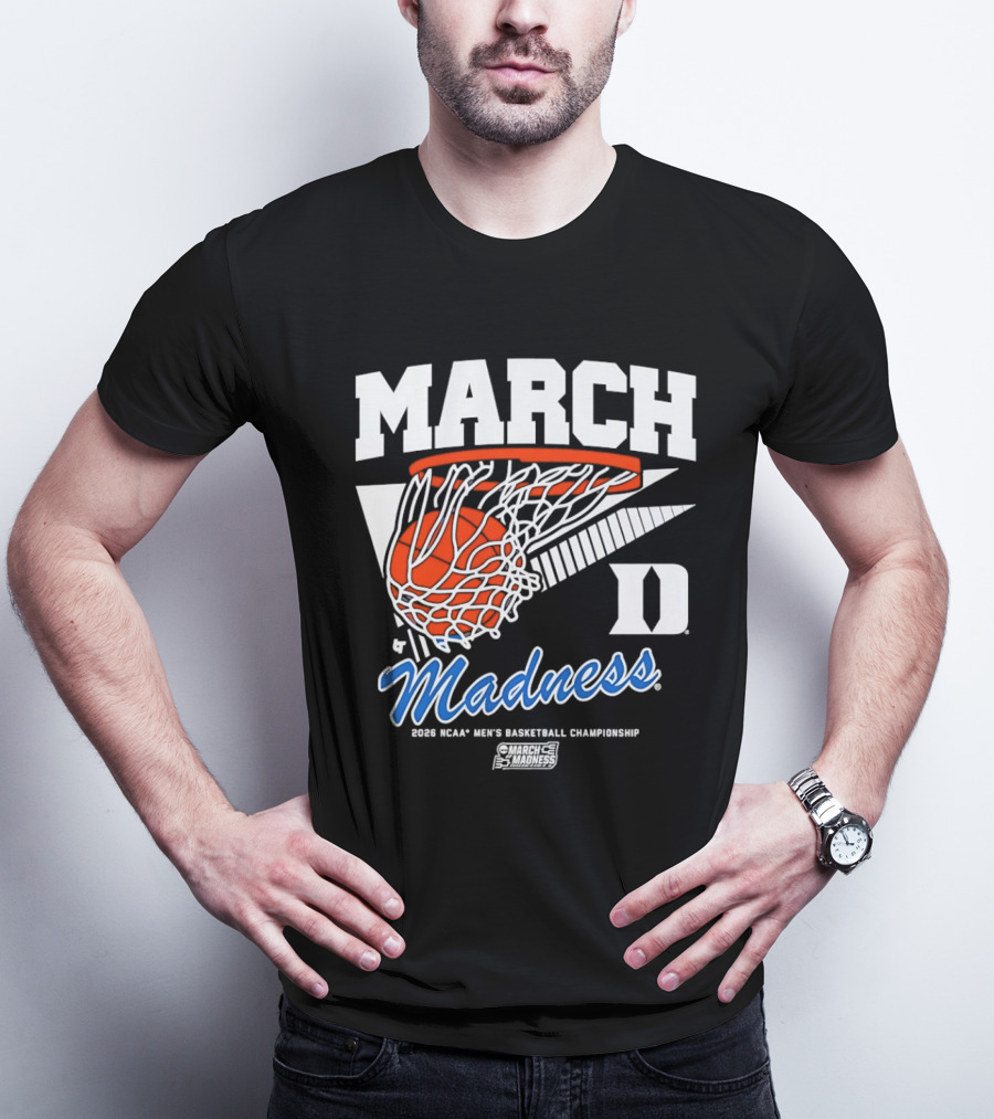 Duke Blue Devils 2026 March Madness NCAA Men's Basketball Championship Swish T-Shirt