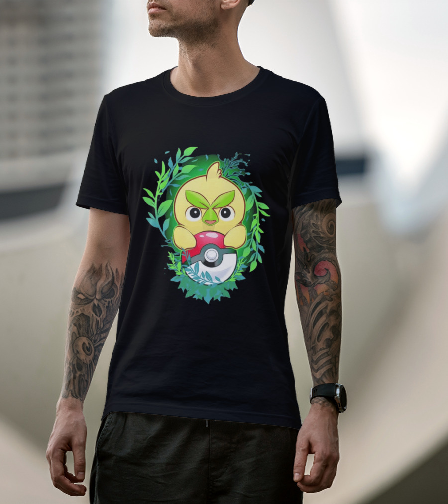 Pokémon Browt Grass Chicken Pokeball Forest T-Shirt