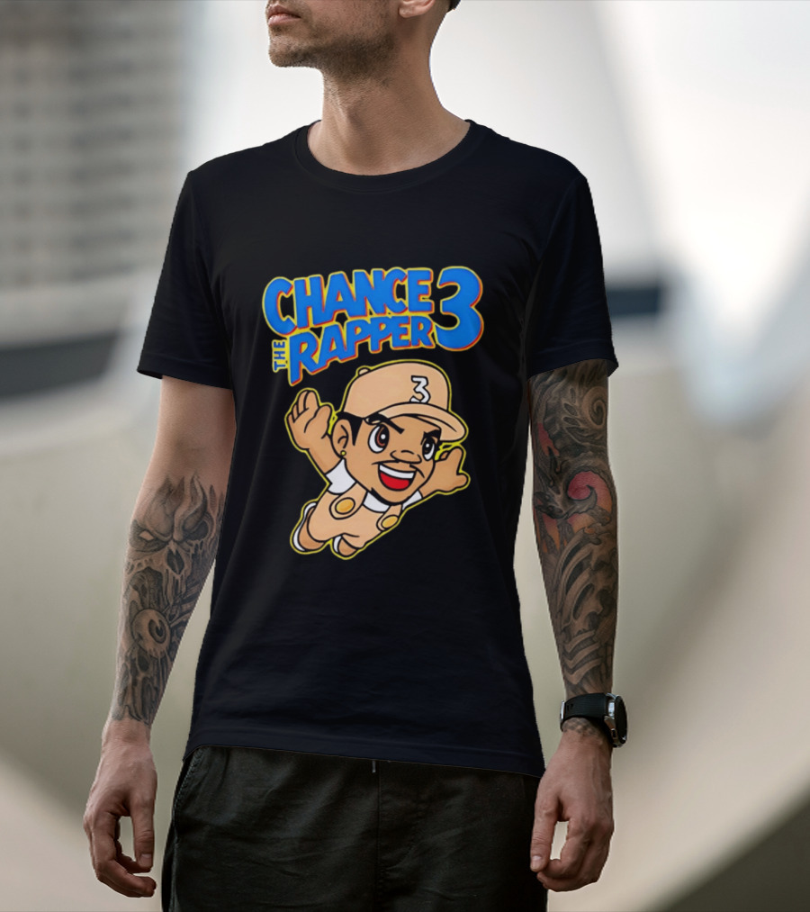 Chance The Rapper Super Mario 3 Character Mashup T-Shirt
