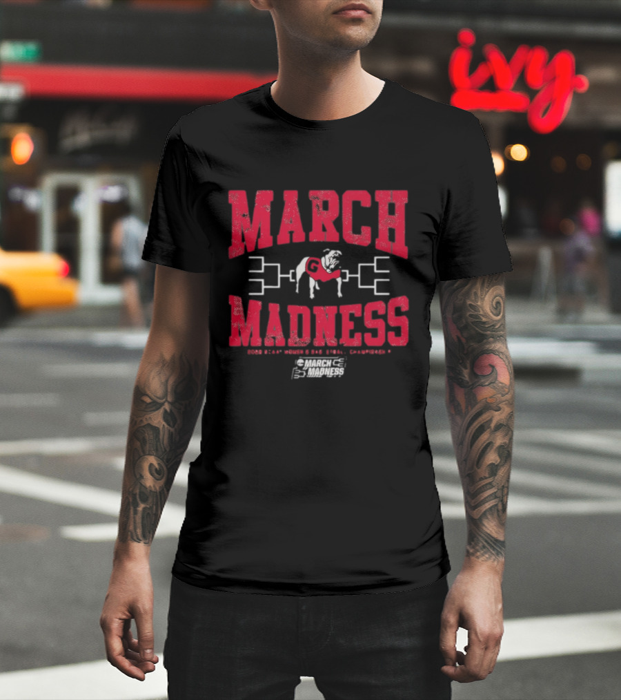 Georgia Bulldogs March Madness 2026 Basketball Bracket Competition T-Shirt