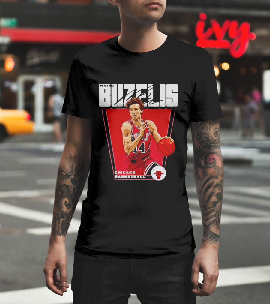 Matas Buzelis Chicago Basketball Bulls 14 T-Shirt