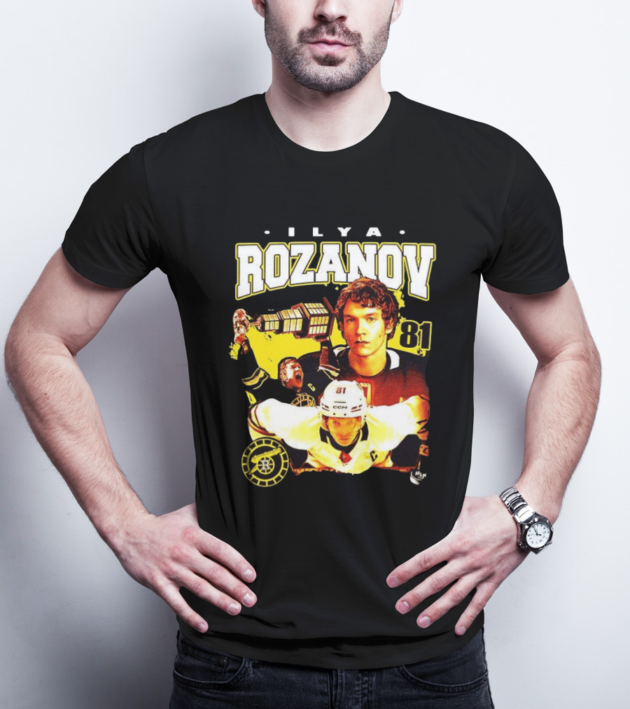 Ilya Rozanov MLH Heated Rivalry Number 81 Mega Hockey T-Shirt