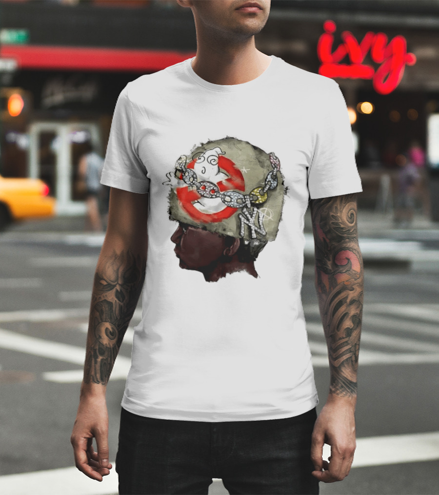 Swag Stealer Album Ghostbusters Chain Art NY Yankees T-Shirt
