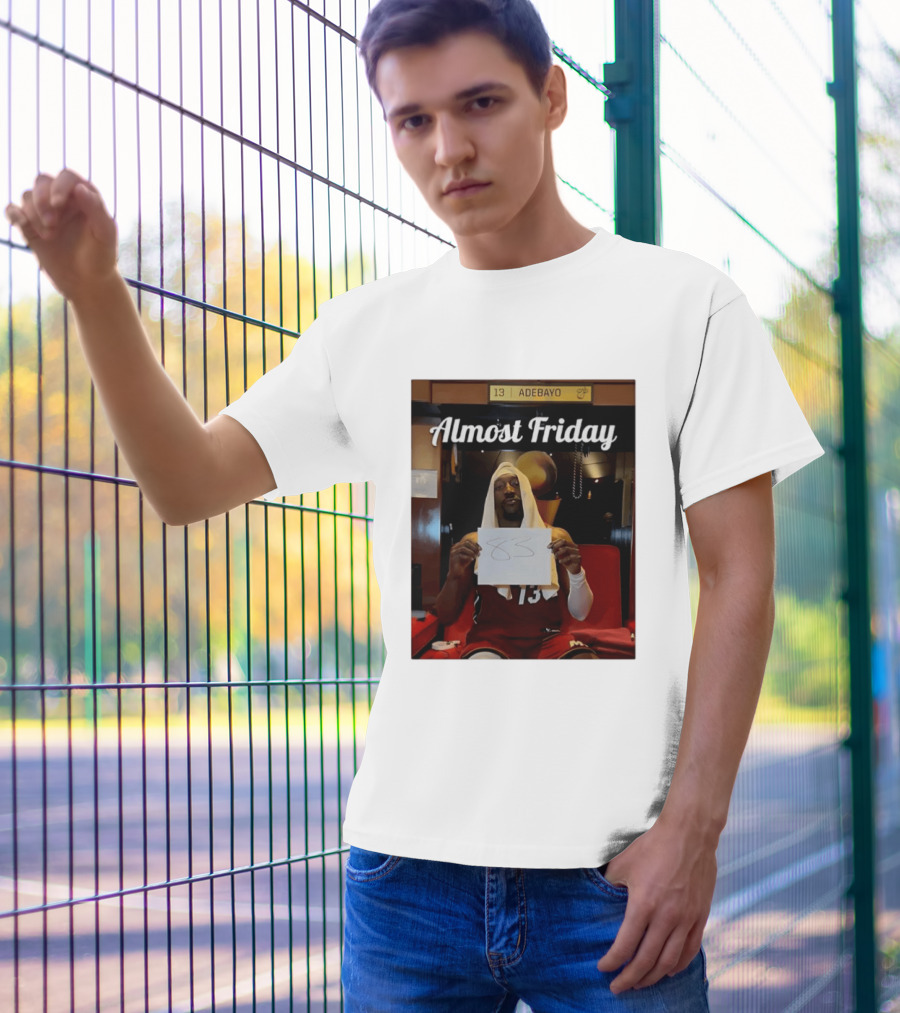 Almost Friday Bam Adebayo 83 Points Locker Room Moment T-Shirt