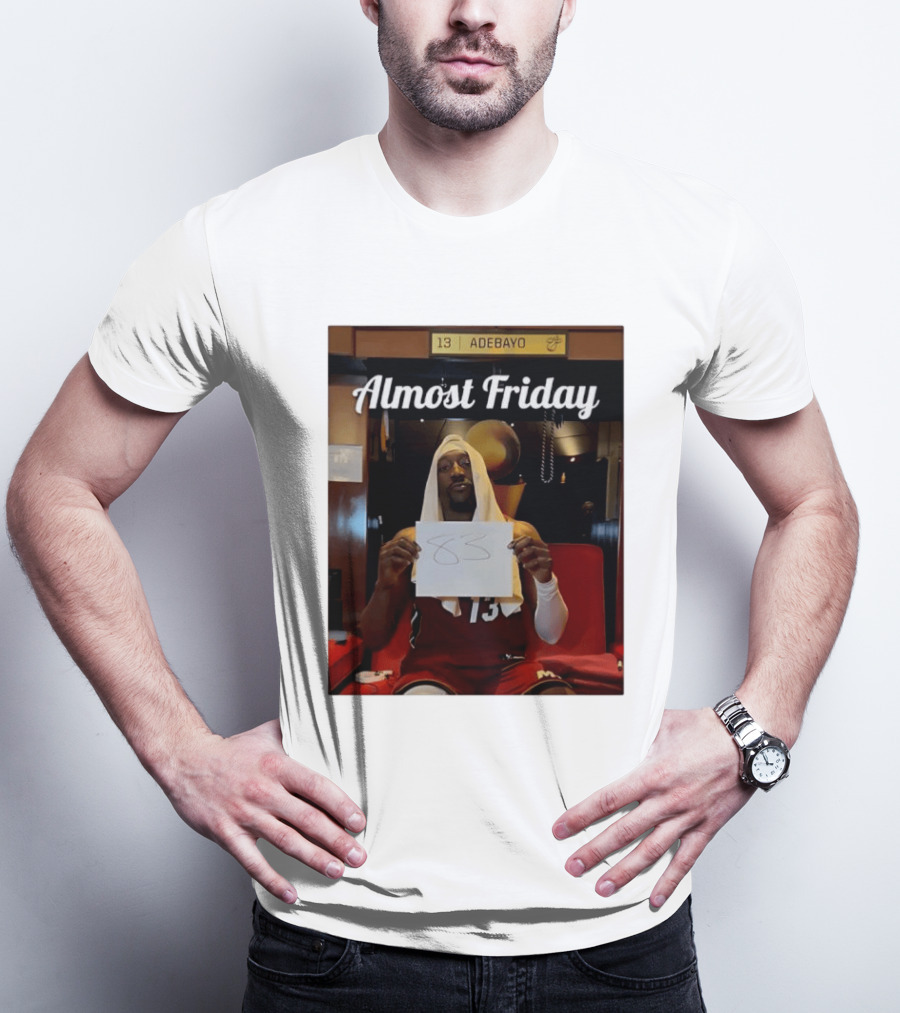 Almost Friday Bam Adebayo 83 Points Locker Room Moment T-Shirt