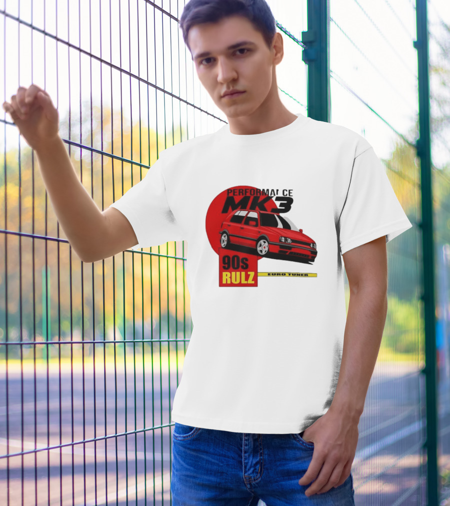 Performance MK3 90s Rulz Euro Tuner T-Shirt