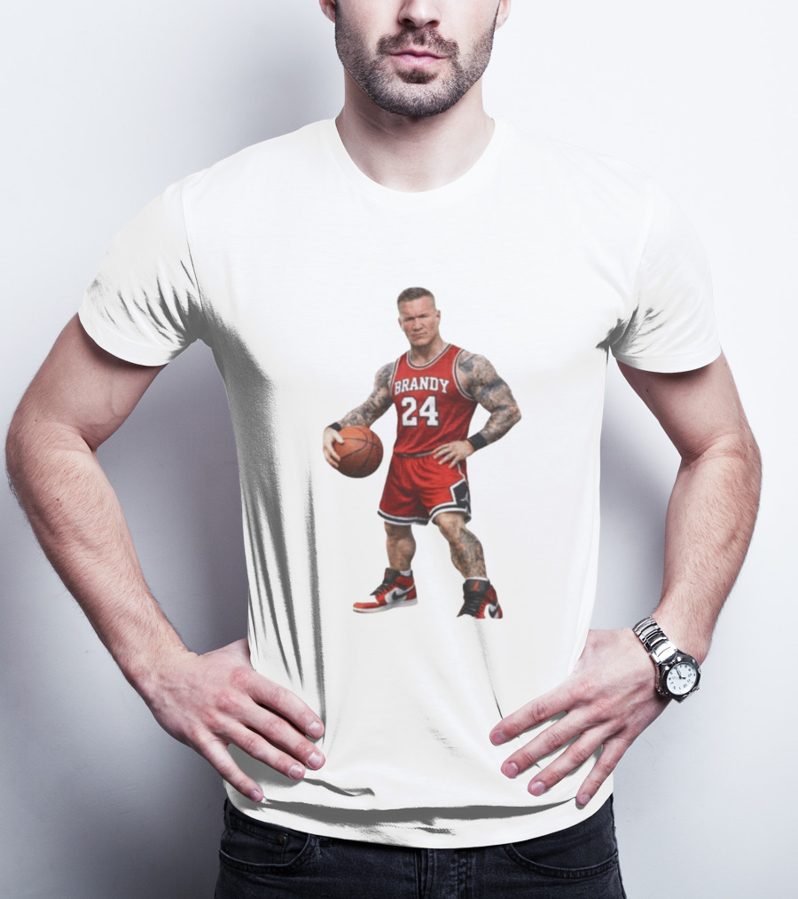 Brandy 24 Basketball Player Jordan Style Tattooed Athlete T-Shirt