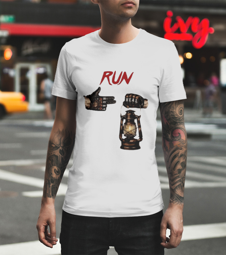 RUN Bray Wyatt Hurt Heal Lantern Mashup T-Shirt