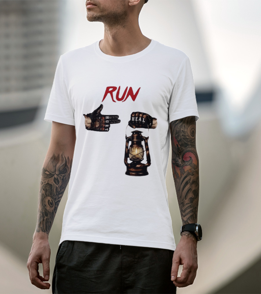 RUN Bray Wyatt Hurt Heal Lantern Mashup T-Shirt