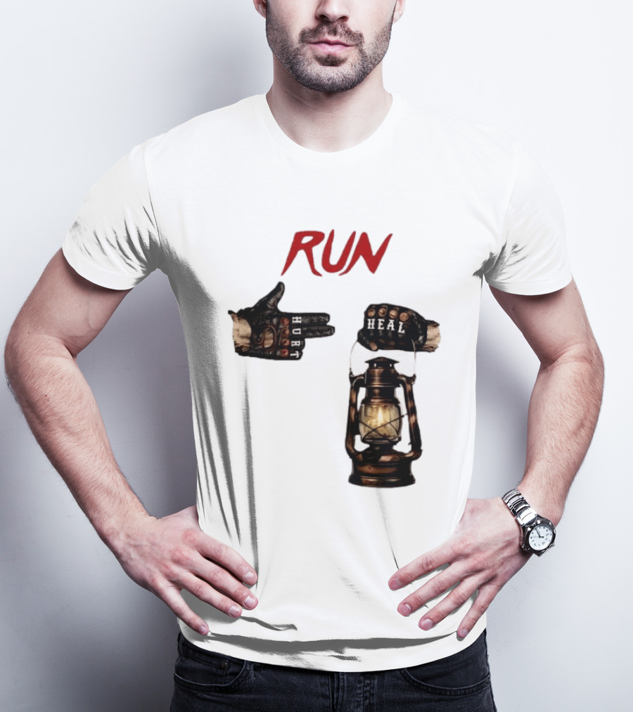 RUN Bray Wyatt Hurt Heal Lantern Mashup T-Shirt