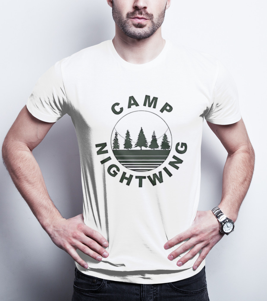 Camp Nightwing Fear Street Part 2 1978 Retro Trees T-Shirt