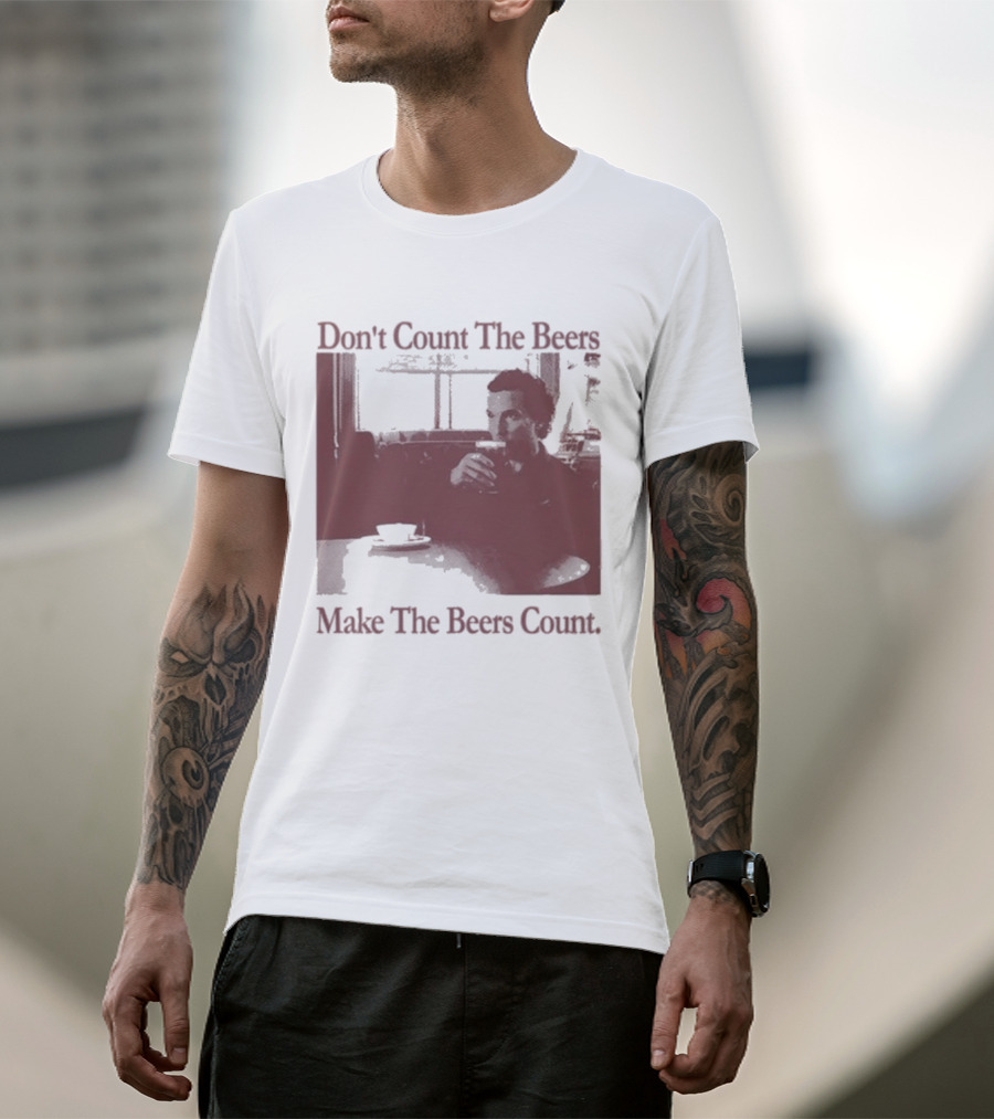 Don't Count The Beers Make The Beers Count Vintage Style Gentlemen T-Shirt