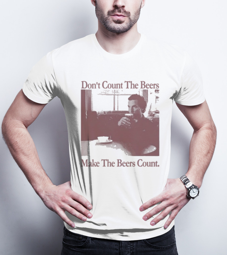 Don't Count The Beers Make The Beers Count Vintage Style Gentlemen T-Shirt