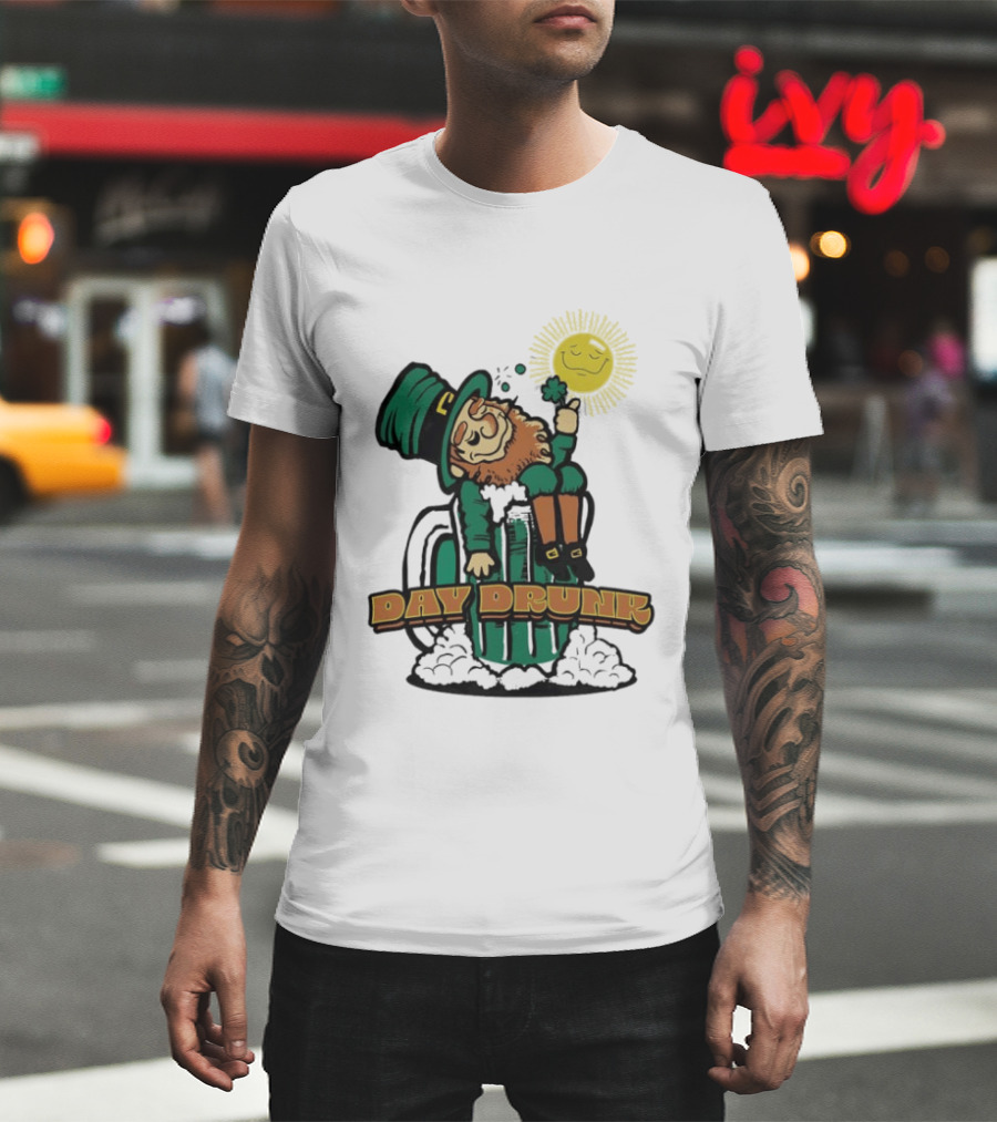 Day Drunk Leprechaun St. Patrick's Day Funny Irish Celebration T-Shirt
