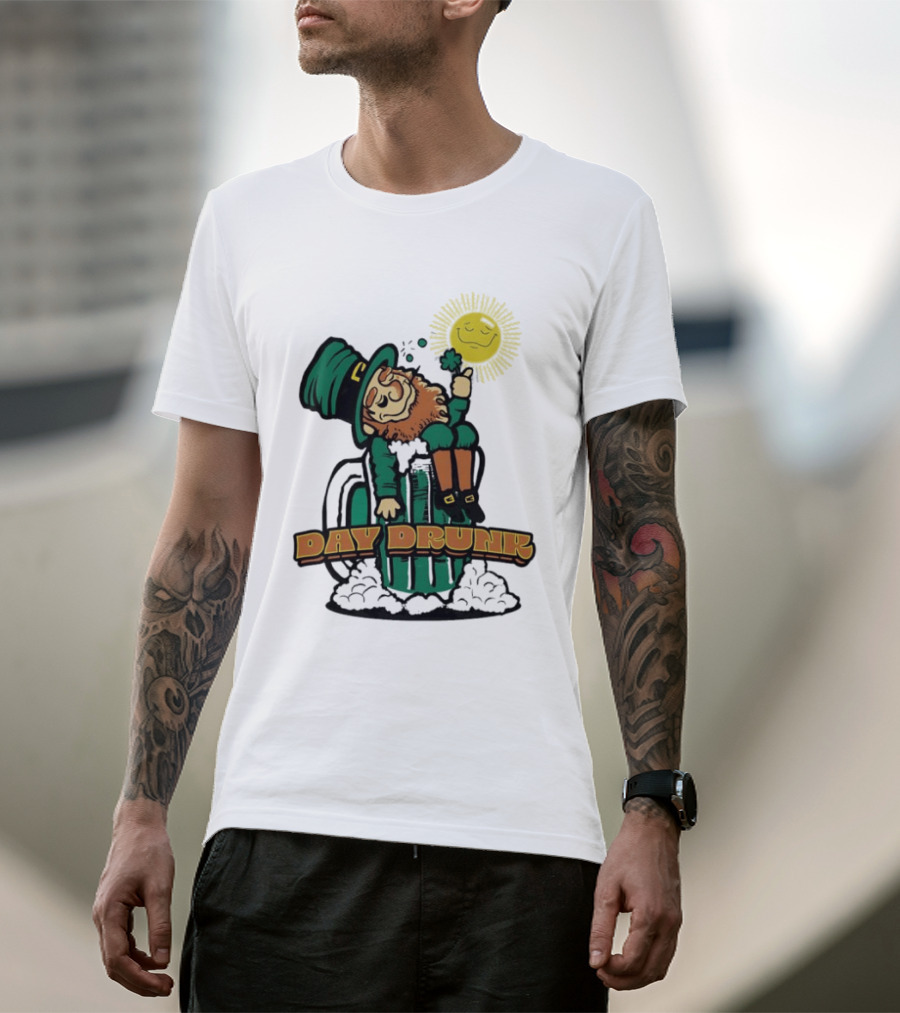 Day Drunk Leprechaun St. Patrick's Day Funny Irish Celebration T-Shirt
