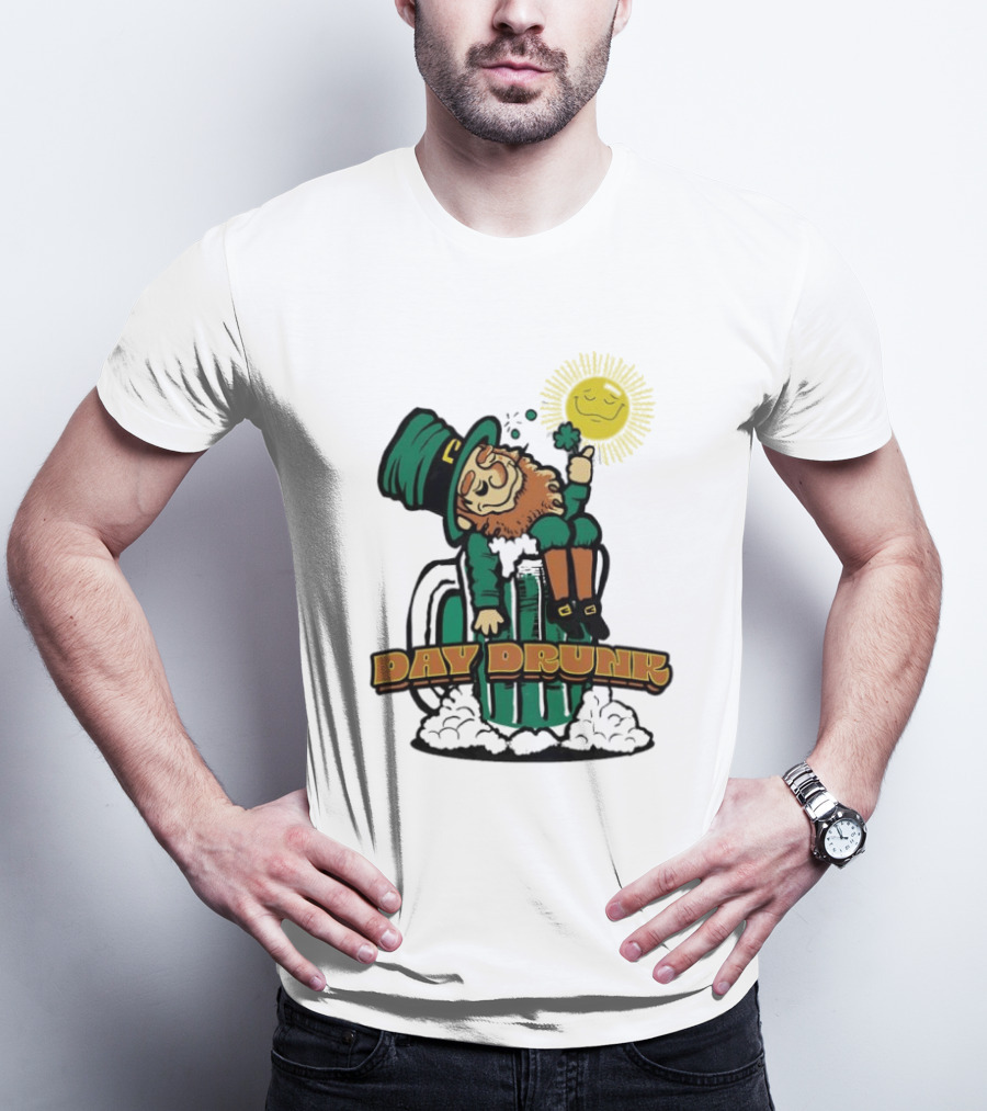 Day Drunk Leprechaun St. Patrick's Day Funny Irish Celebration T-Shirt