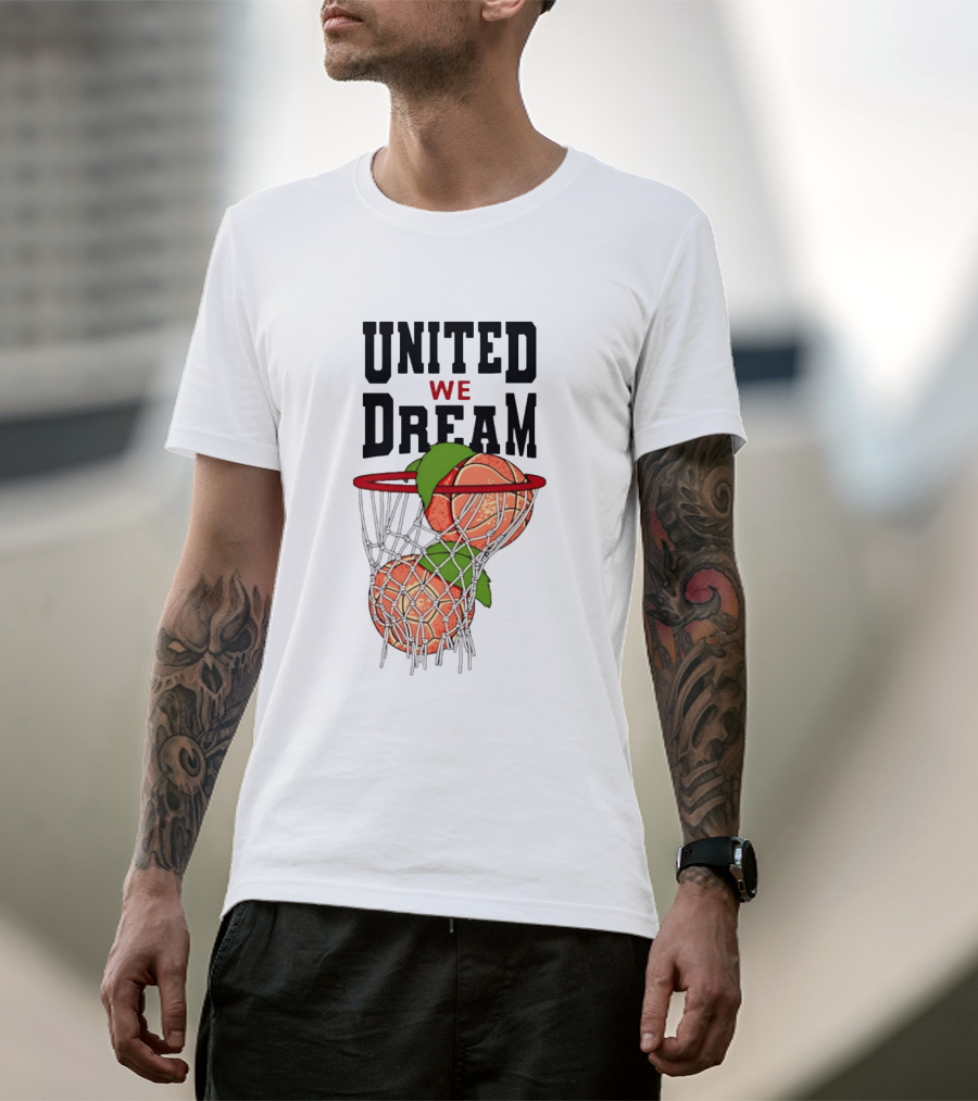 United We Dream Basketball Peach In Net 2026 T-Shirt