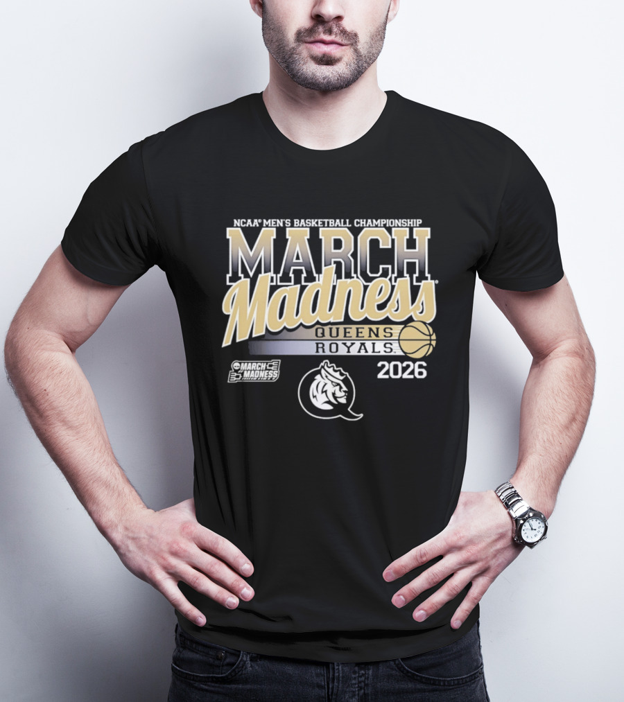 NCAA Men's Basketball Championship March Madness Queens Royals 2026 T-Shirt