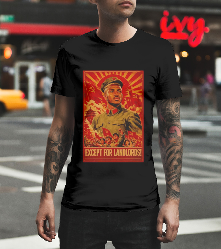 Victor Osimhen Propaganda Style Except For Landlords T-Shirt