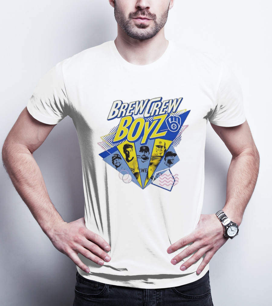 Brew Crew Boyz 2026 Brewers Night Baseball Icons Celebration T-Shirt