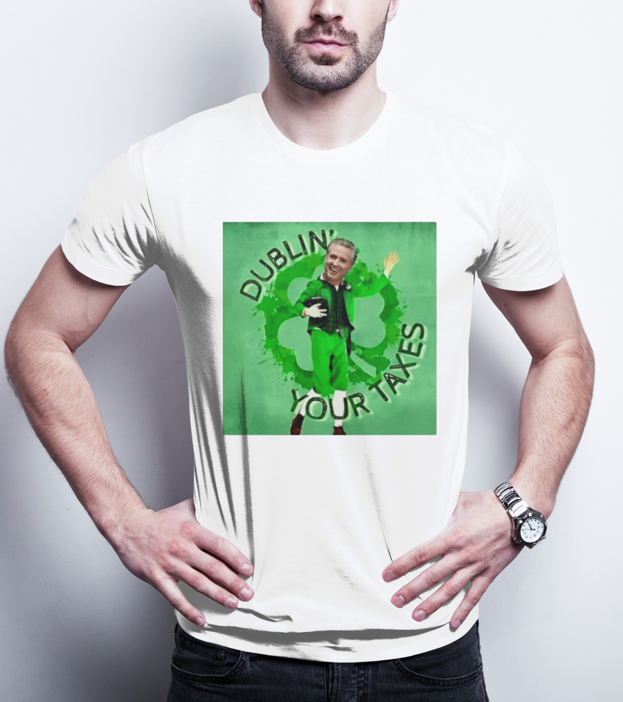 Gavin Newsom Dublin Your Taxes Leprechaun St Patrick's Day T-Shirt