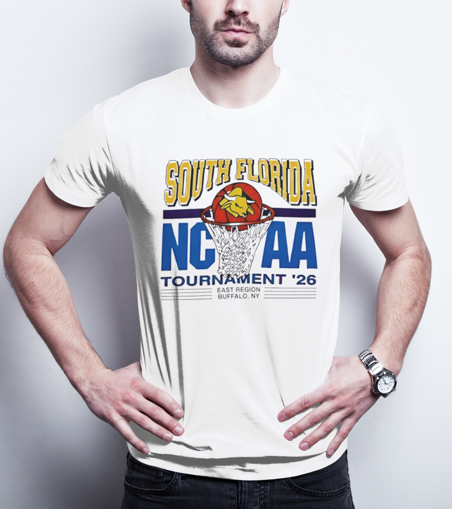 South Florida NCAA Tournament '26 East Region Buffalo NY Basketball T-Shirt