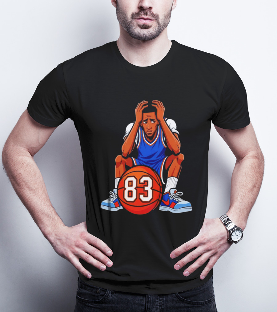 Bam Adebayo 83 Miami Heat Performance Caricature T-Shirt